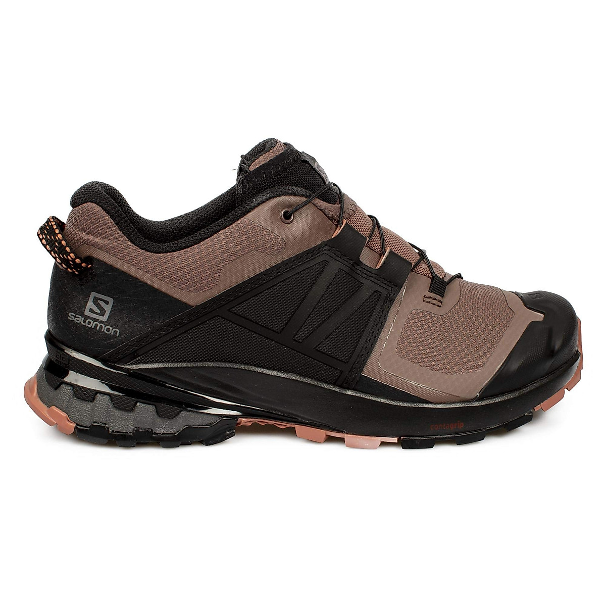 Salomon XAILD Trail Running Shoes for Women, Peppercorn/Black/Cedar Wood, 6.5