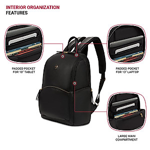 SwissGear 9901 Laptop Backpack, Black, 16 Inches