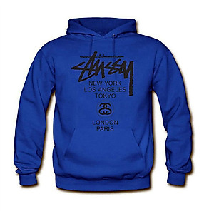 Men's Stussy Logo - S M L XL 2XL 3XL Hoodie &Sweatshirt X-Large Blue