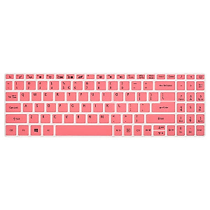 Keyboard Cover Skin for 15.6" Acer Aspire 3 A315-54 A315-55 A315-56 A315-57 A315-58, Acer Aspire 5 Slim 15.6 inch A515-45 A515-56 A515-46 A515-43 A515-54 A515-54G A515-55 A515-55T/55G, Pink