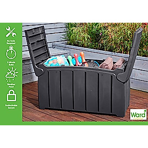 Ward GN220-GREY-ST Garden Store, 300 liters, Grey, 115 x 55 x 60 cm