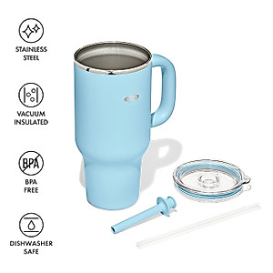 OXO Strive XL Tumbler with Handle – 40 oz. – Blue Topaz