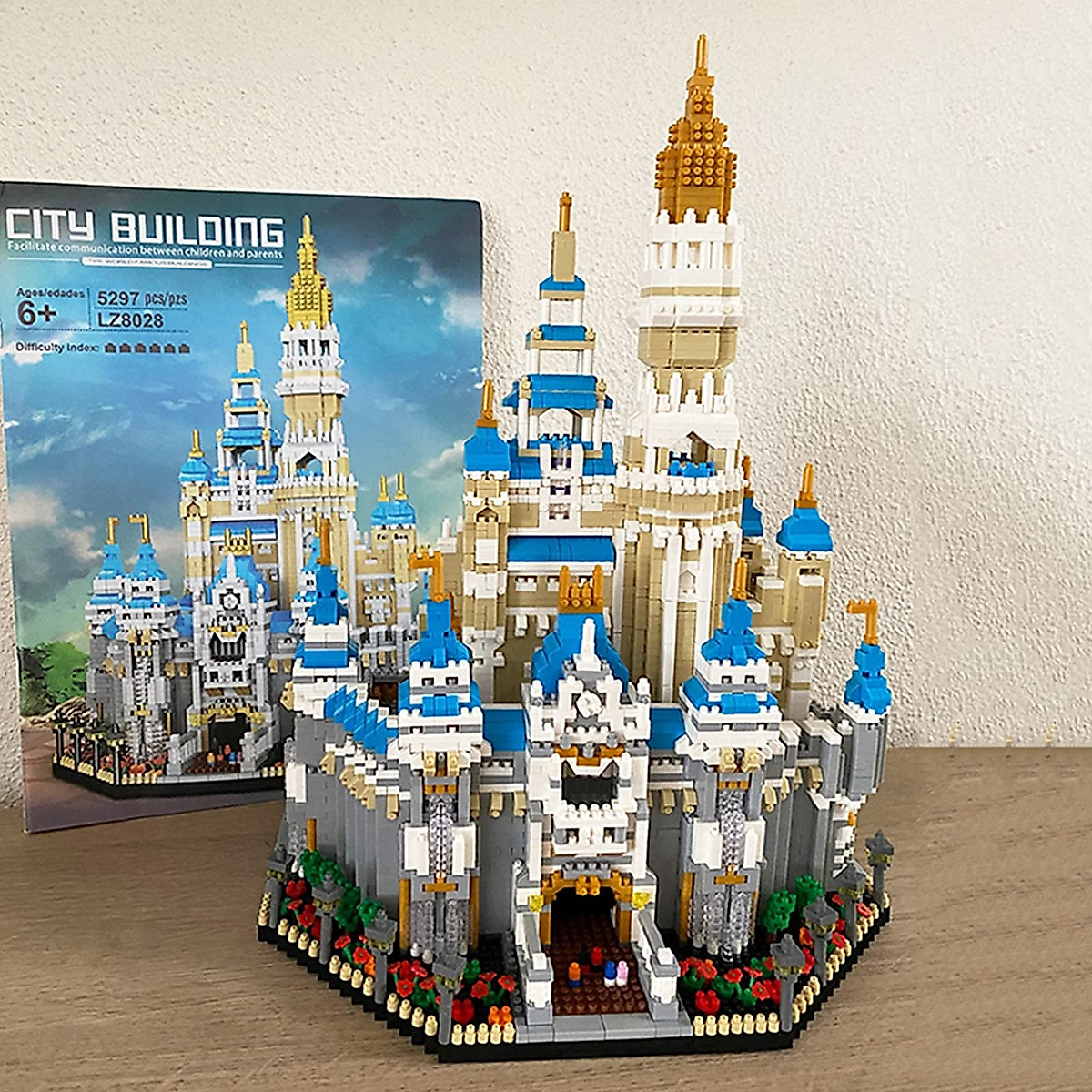 SXPC World Architecture Amusement Park Big Dream Castle Model (5297Pcs) DIY Micro Mini Blocks Building Toy for Kid and Adult