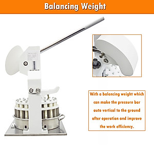 INTSUPERMAI Manual Dough Divider Rounder Machine 36pcs Commercial Dough Cutter Divider TableTop Hydraulic Hand Dough Cutter Bread Maker Lump Spacer Bakery