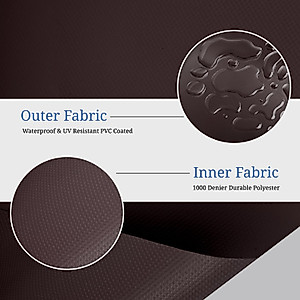 Covers & All Square Table Top Cover, 12 Oz Waterproof UV & Weather Resistant Patio Table Cover, Outdoor Table Cover for Patio Outdoor Furniture & Coffee Table (24” L x 24” W x 6” H, Coffee)