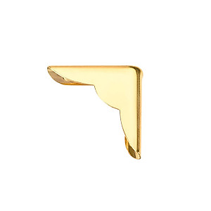 uxcell Metal Book Corner Protectors Edge Cover Guard 22 X 22 X 6mm Gold Tone 30pcs