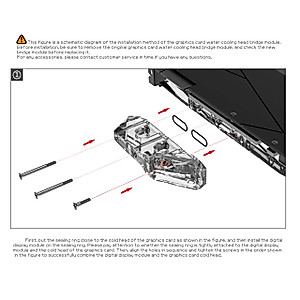 Bykski GPU Block Digital Display Module (B-VGA-SC-X) - Black
