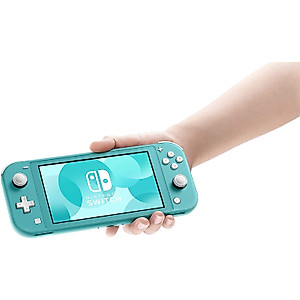 Newest Nintendo Switch Lite Game Console, 5.5" LCD Touchscreen Display, Built-in Plus Control Pad, W/Hesvap 128GB Micro SD Card, Built-in Speakers, 3.5mm Audio Jack (Turquoise Blue)