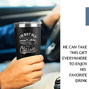 Gifts for Men - Birthday Gifts for Men - Mens Gifts for Grandpa, Him, Dad, Husband - 40th, 50th, 60th, 70th, 80th Funny Mens Birthday Gift Ideas - Christmas Gifts for Men - 20 Oz Tumbler for Men
