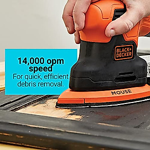 BLACK+DECKER MOUSE 1.2 Amp Electric Detail Sander (BDEMS200C)