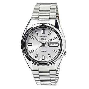SEIKO Men's SNXS73K 5 Stainless Steel Siver Dial Watch