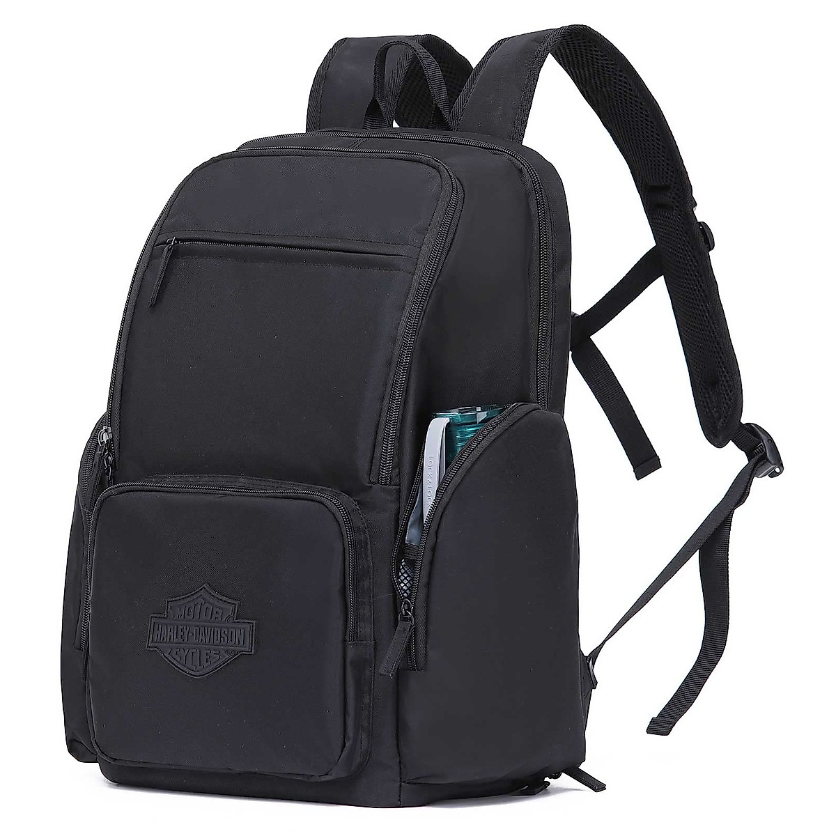 Harley-Davidson Bar & Shield Crinkle Nylon Water-Resistant Backpack - Black
