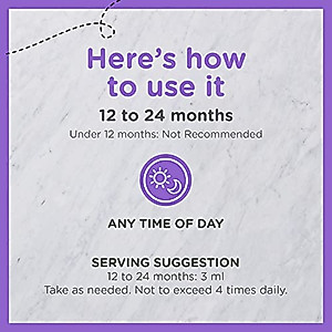 Zarbee's Baby Cough Syrup + Immune with Honey Natural Grape Flavor 2 Fl Oz