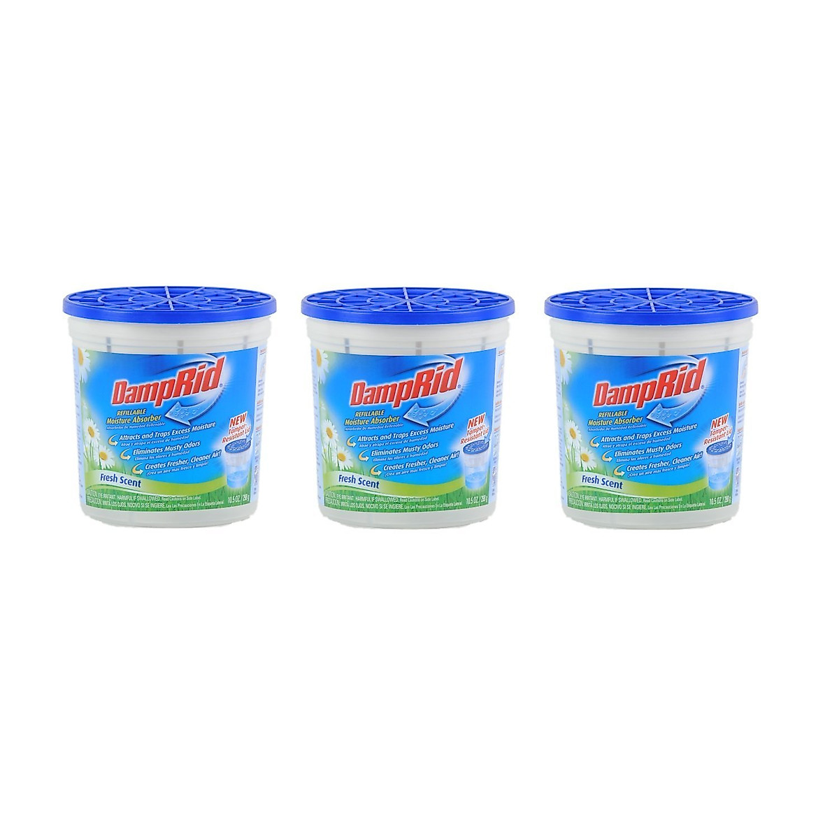 DampRid Moisture Absorber,10.5oz, Fresh Scent (3 pack)