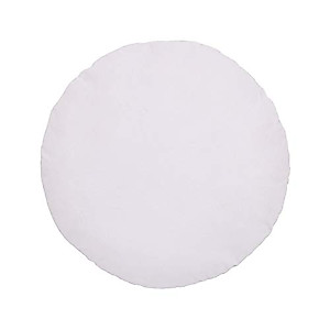 NoJo LLBN Sports Decorative Polyester Pillow-White and Red Baseball with Embroidery, 13x13x5 Inch (Pack of 1)