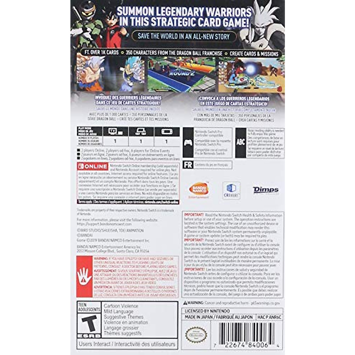 Super DRAGON BALL Heroes: World Mission Hero Edition - Nintendo Switch