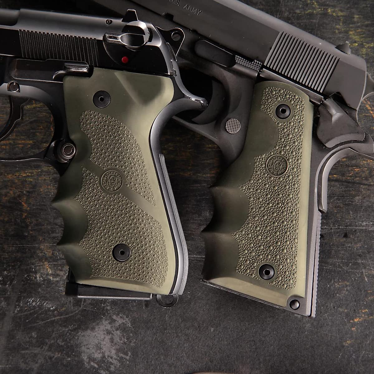 Hogue Colt & 1911 Officer's Grip Screws (Per 4) Slot, Stainless Steel Finish