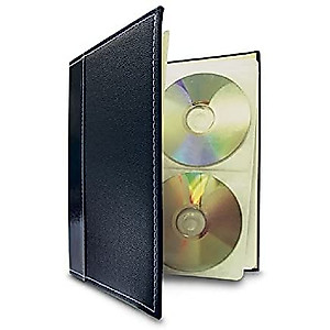 Bellagio-Italia Insert Sheets for CD/DVD Storage Binder - Holds DVDs, CDs, Blu-Rays & Video Games - Acid-Free Binder Organizer Sheets - 16 Sheets - 2 Pack
