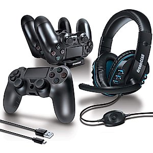 dreamGEAR 6 in 1 Game kit Black PS4