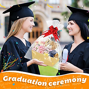 FUYCIEUM 12 Pack Kraft Gift Basket, 10 Inch Baskets for Gifts Empty, Empty Gift Baskets to Fill 20 Bows for Graduation, Birthday, Party and All Festivals