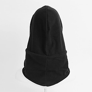 WITHMOONS Winter Hood Balaclava Fleece Face Neck Mask Neck Warmer Cold Weather Hood Black TPYC103883