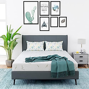 Airdown Full Size Mattress, 6 Inch Memory Foam Mattress Full for Kids Bed Daybed Individual Bunk, Medium Firm Green Tea Gel Mattress in a Box