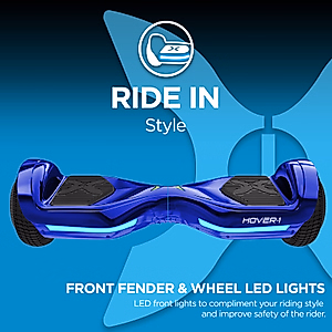 Hover-1 All-Star Hoverboard 7MPH Top Speed, 7MI Range, Dual 200W Motor, 5HR Recharge, 220lbs Max Weight, LED Wheels & Headlights Self Balancing Scooters