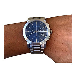 Burberry Check Stamped Chronograph Mens Watch BU9363