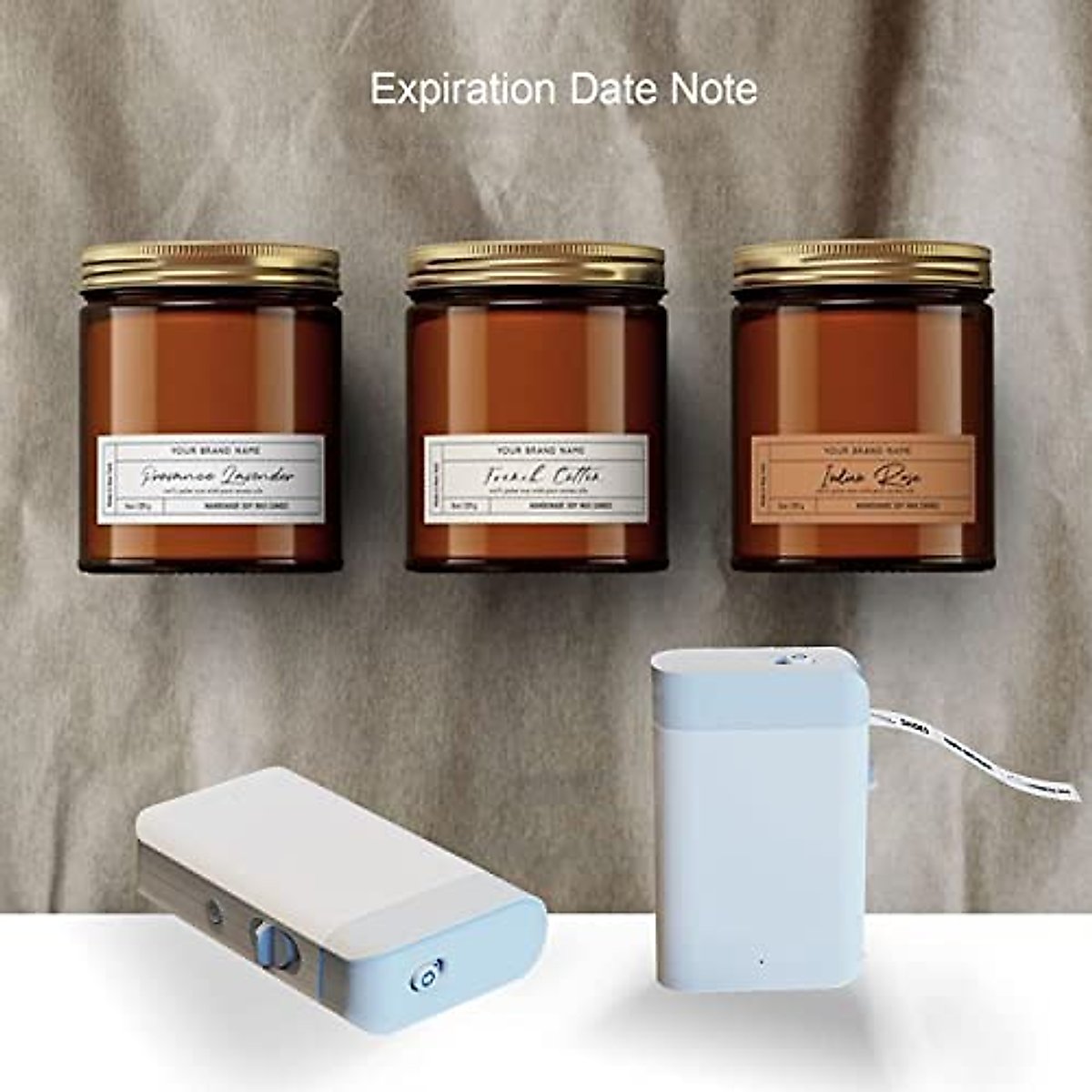 IGERESS Label Maker Machine Bluetooth Tape Label Mini Printer for iOS and Android to Use for Clothing, Cosmetic, Barcode and More USB Rechargeable