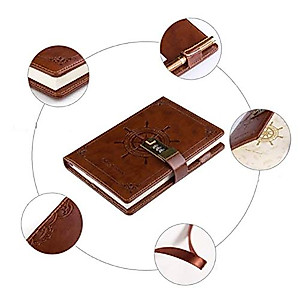 YIAAN Writing Notepads B6 Notebook Creative Password Lock Journal PU Leather Combination Lock Diary Digital Password Locking Journal Diary Thick Paper (Color : Grey)