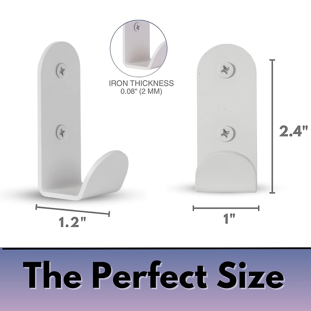 ARTiLETTO Stylish Wall Hooks Set: 3 Chic Single-Hook Decorative Coat Wall Mounts for Hanging Coats, Towels, Backpacks, Hats & Clothes, Hooks for Wall,Room Décor.