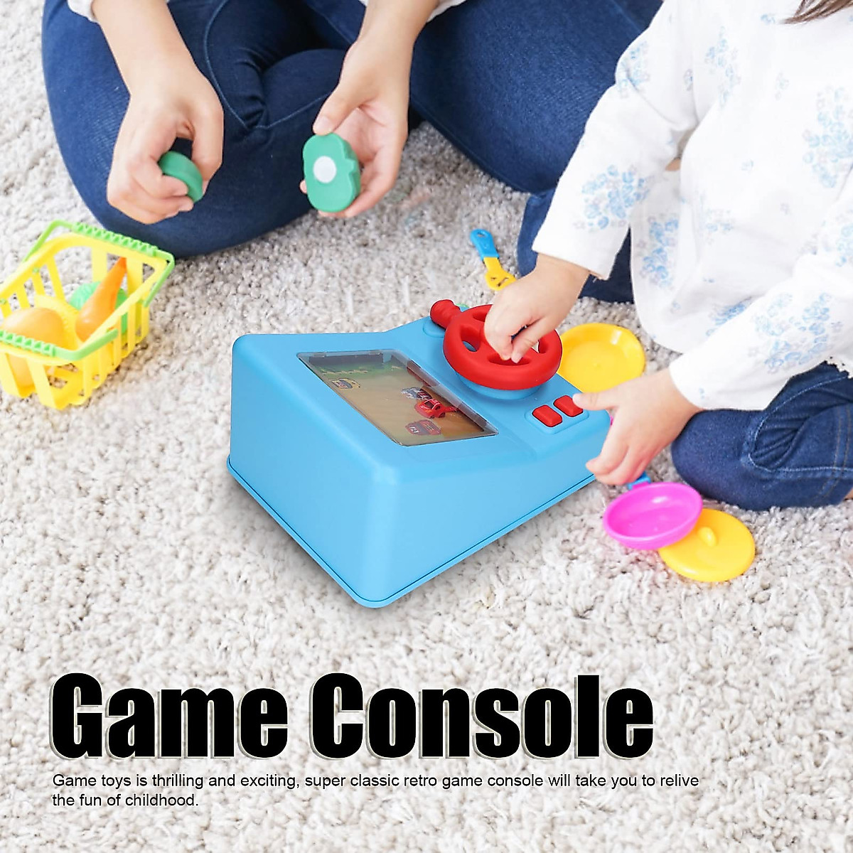 01 02 015 Handheld Game Console, Racing Adventure Game Console Kids' Handheld Games Pre-Kindergarten Toys Develop Their Thinking Logical Abilities