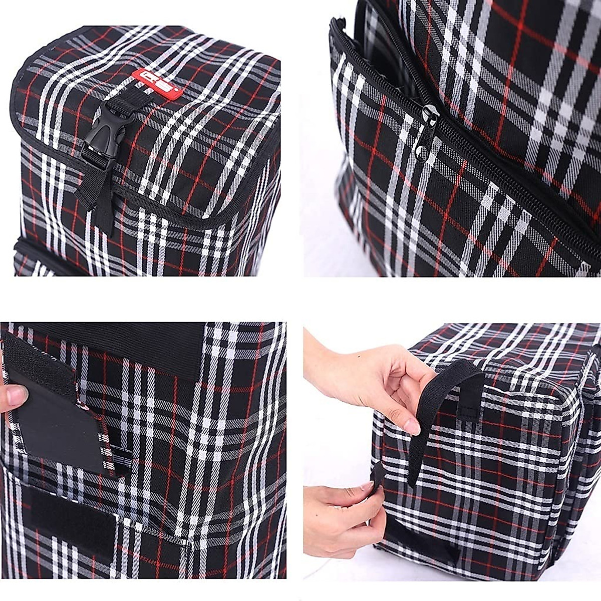 SH-gwtc Shopping Trolley Replacement Bag Foldable Reusable Shopping Cart Bag Spare Trolley Bag 28L(Size: 28 x 22x 46cm), Large