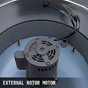 VEVOR 1000 CFM Roof Fan Up-blast Restaurant Exhaust Fan High Speed Direct Drive Up-blast Exhaust Fan 250W