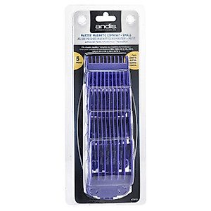 Andis Master Dual Magnet 5-Comb Set with a BeauWis Blade Brush