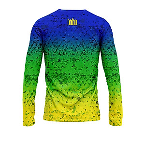 Made in USA Fishing Shirts for Men Long Sleeve Lightweight Dri Fit UPF 40+ Sun Protection Quick Dry Running Hiking Tshirts