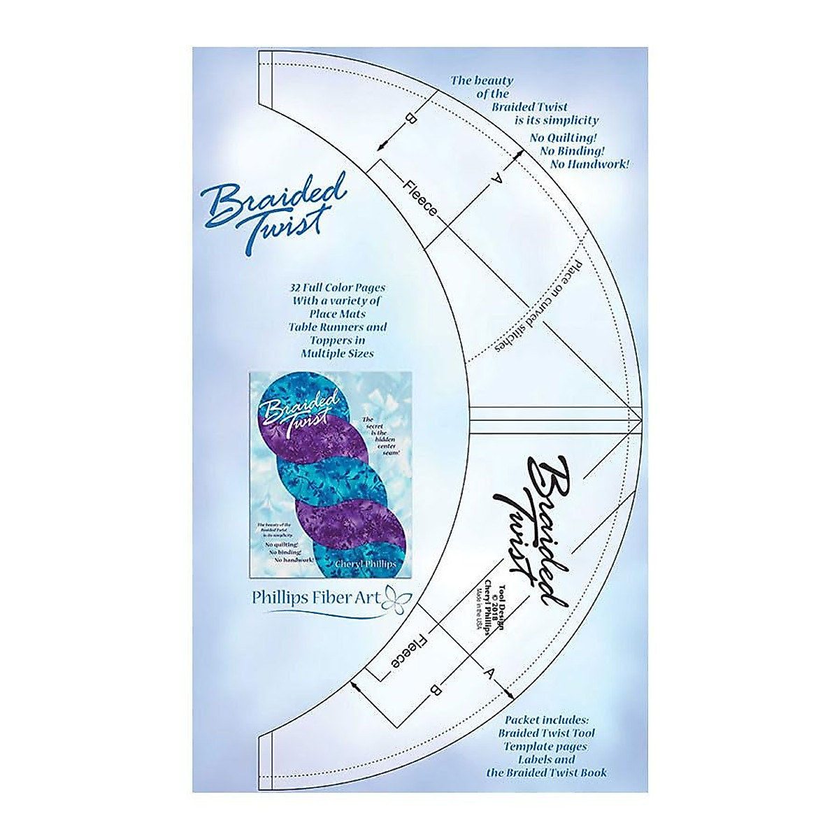 Braided Twist Tool and Book Combo by Phillips Fiber Art