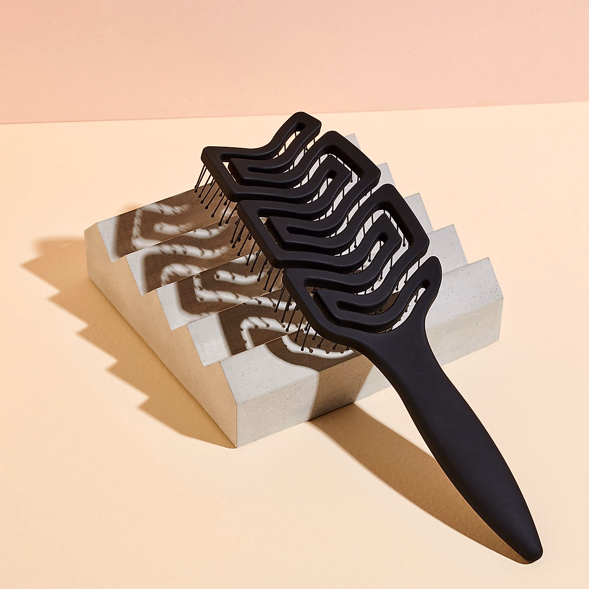 The Hair Edit Detangle and Massage Brush, Hair Care Essential, Detangler, Great for Wet Hair, Scalp Massager, Lightweight, For All Hair Types