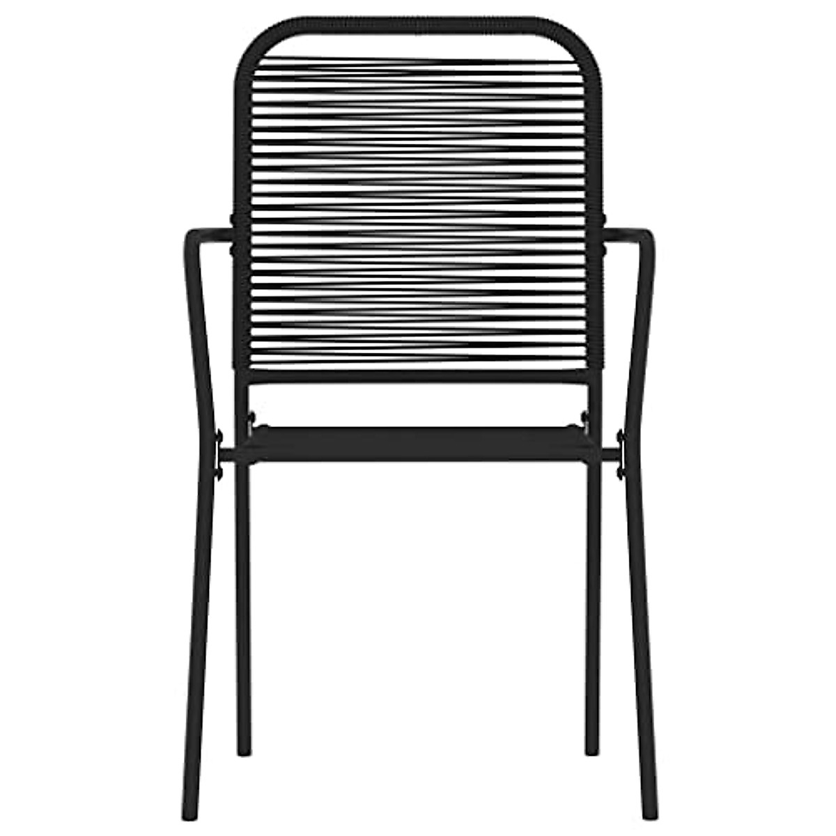 WHOPBXGAD 7 Piece Patio Dining Set Rattan Chair,Gardens Patio Furniture,Oak Patio Furniture Set,Sui for Gardens, lawns, terraces, poolsides, patios,Black