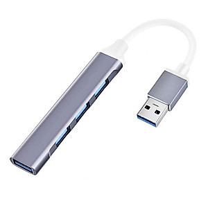 CUJUX 4 Port Type-C/USB Hub USB3.0 USB Splitter OTG Adapter Hub USB Power Adapter Splitter USBC Hub for Mouse Keyboard U Disk (Color : USB Interface)