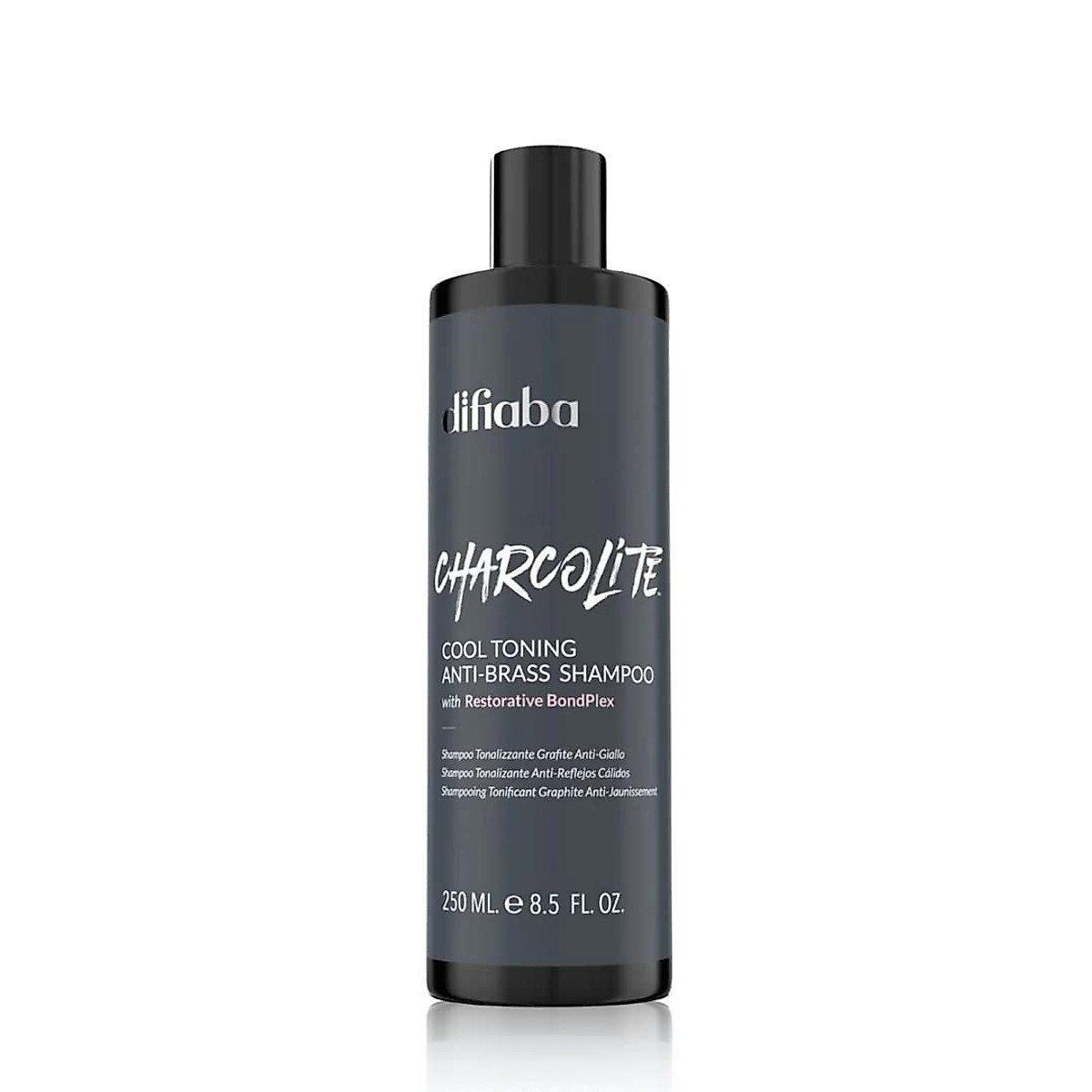 edgy DIFIABA Charcolite Cool Toning Anti-Brass Shampoo & Conditioner DUO SET w/ Restorative BondPlex (w/ Sleekshop Teasing Comb) Charcoal Kit Bond Plex (8.5 oz + 8.5 oz)