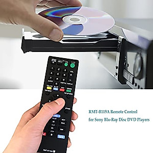 Universal Remote Control Replacement for Sony BDP-S580 BDP-S5100 BDP-S590 BDP-S185 BDP-S480 BDP-BX37 BDP-S390 BDP-BX58 Blu-ray Disc Player