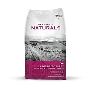Diamond Naturals Large Breed Dry Puppy Food Real Lamb and Rice Protein, Probiotics, Superfoods, Antioxidants and Other Premium Ingredients to Support Health in Growing Puppies 20lb