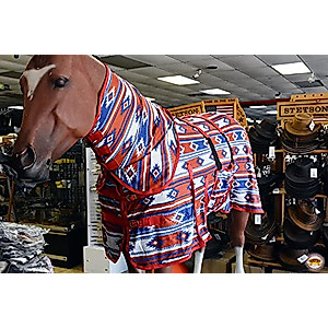 HILASON 81 Inches Horse Fly Sheet Ultra Violet Rays Protect Mesh Bug Mosquito Summer Spring Detachable Neck | Fly Sheet | Horse Turnout Sheet | Fly Sheet for Horses | Bug and Mosquito Protection | Fly