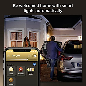 Philips Hue White & Color Resonate Outdoor Wall Light, Use with Alexa, Homekit & Google Assistant (Hue Hub Required)