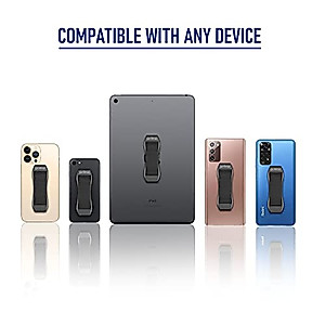 goStrap Magnetic Phone Grip Strap for back of Phone - Finger Loop Holder for Hand - Cell Phone Strap Compatible for Most iPhone, Smartphones, Mini Tablet, and Tablet Case