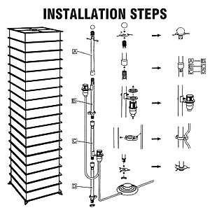 Anxingo Floor Lamp Shade Rice Paper Light Cover for Living Room Bedroom Bedside Decorations Japanese Style Standing Lamps Cover (Beige)…