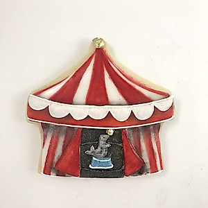 Circus Tent Cookie Cutter 3.5 Inch - Made in the USA – Foose Cookie Cutters Tin Plated Steel Circus Tent Cookie Mold