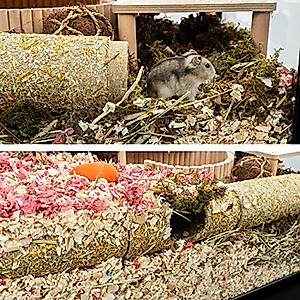 Niteangel Creative & Composable Hamster Tunnel - DIY & Build Unique Tube Burrow as Hideout for Small Sized Animals Like Hamsters Mouse Gerbils Mice (Tunnel)