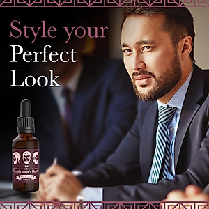 The Gentlemen's Beard Oil - Sandalwood - Conditioner Softener - All Natural - Softens, Strengthens and Promotes Beard & Mustache Growth - Leave In Conditioner